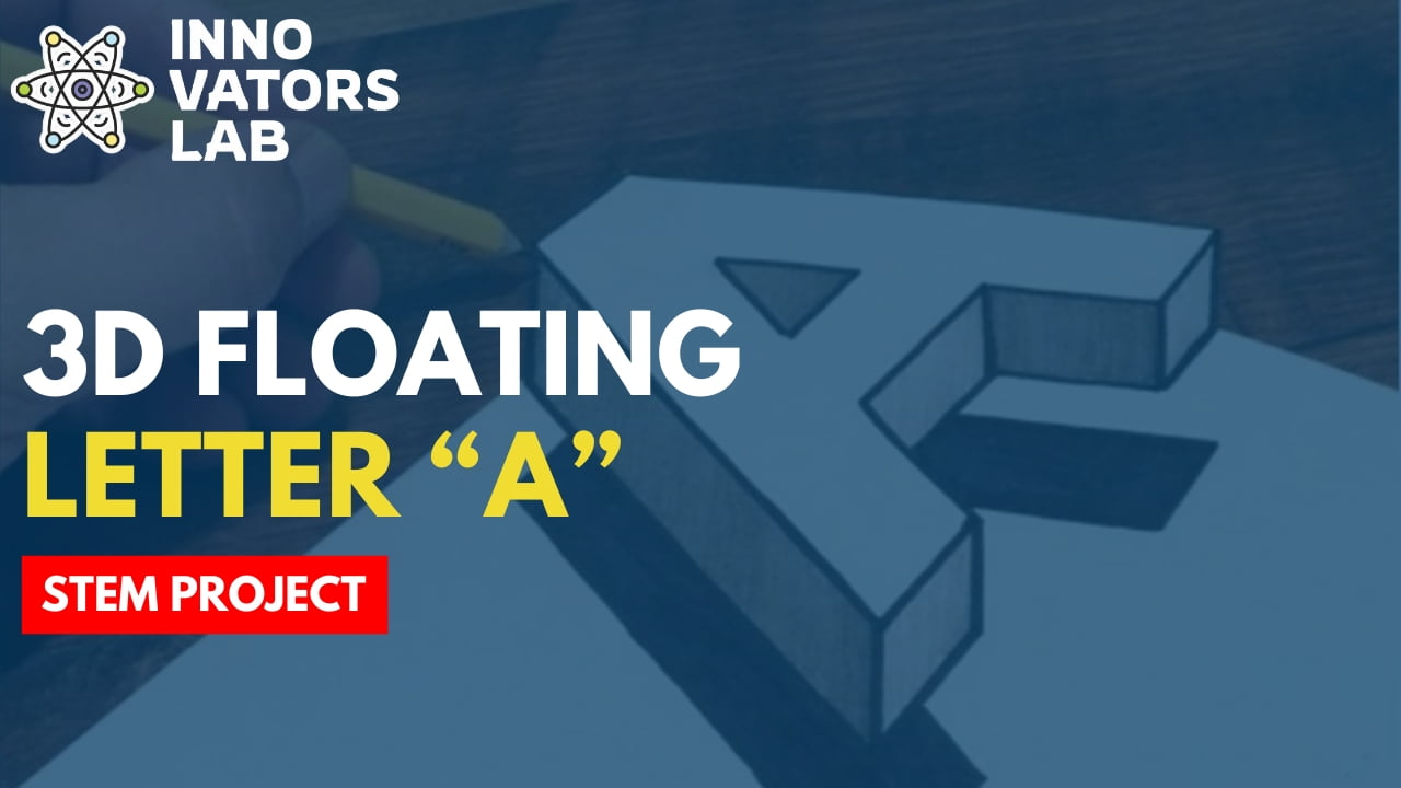 How to Draw a 3D Floating Letter "A" – Trick Art on Paper ...